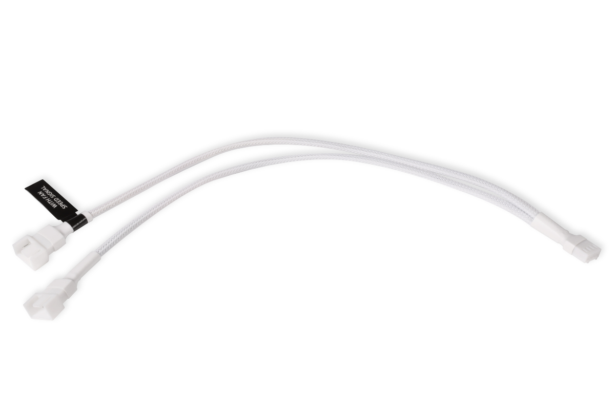 Alphacool Y-Splitter 4-Pin auf 2x 4-Pin PWM 30cm weiß | Alphacool