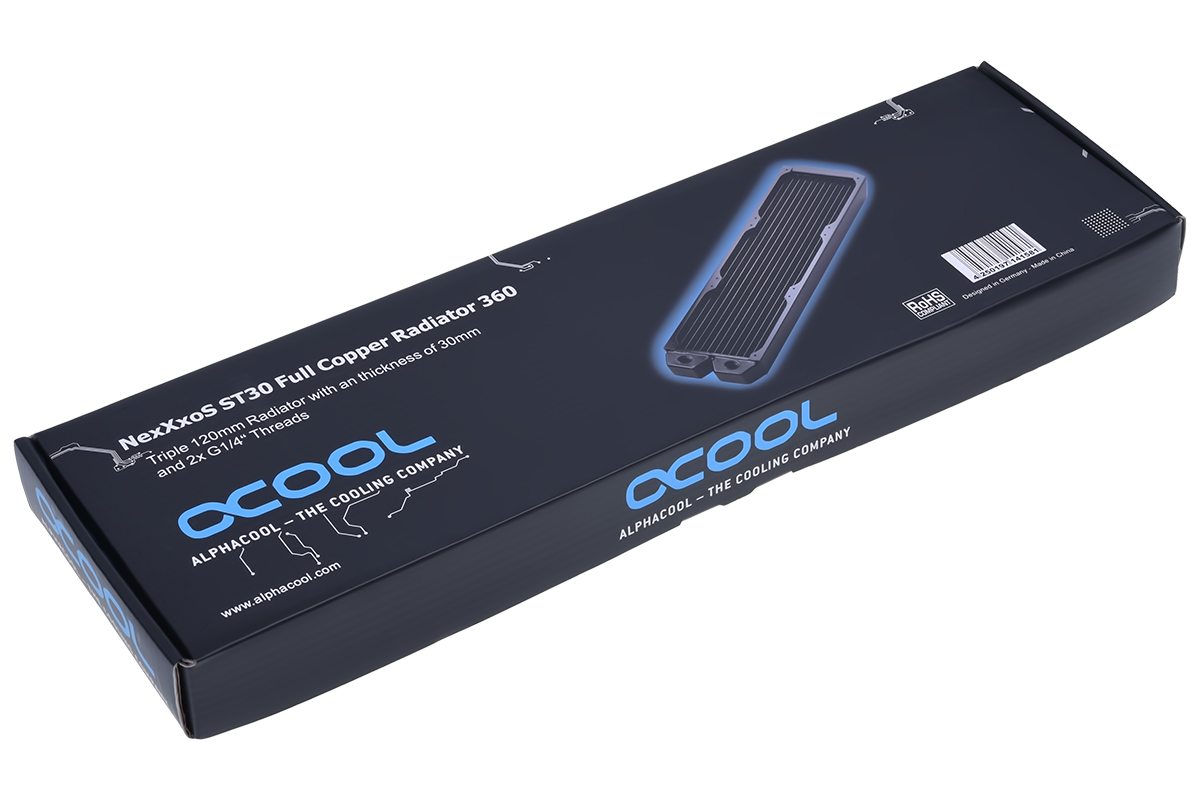 Alphacool NexXxoS ST30 Full Copper 360mm Radiator | Alphacool