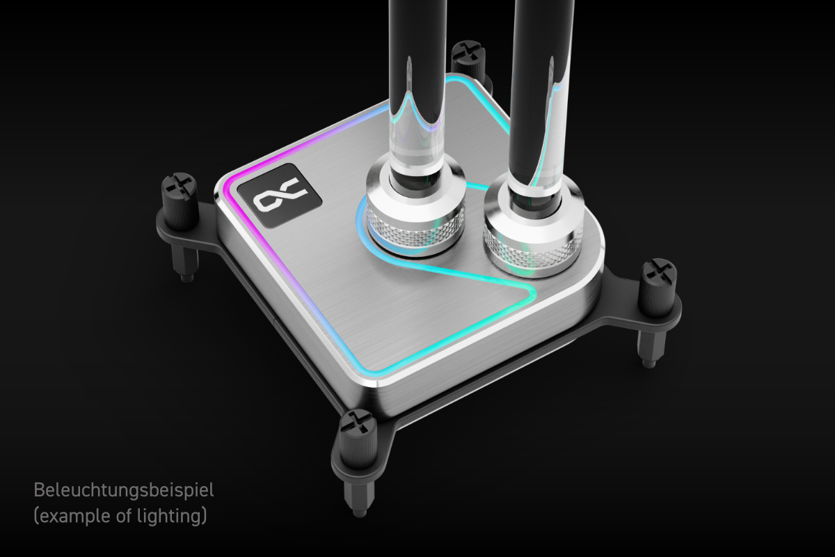 CORE 1 CPU Wasserkühler für AMD und Intel - Aurora Silver | Alphacool