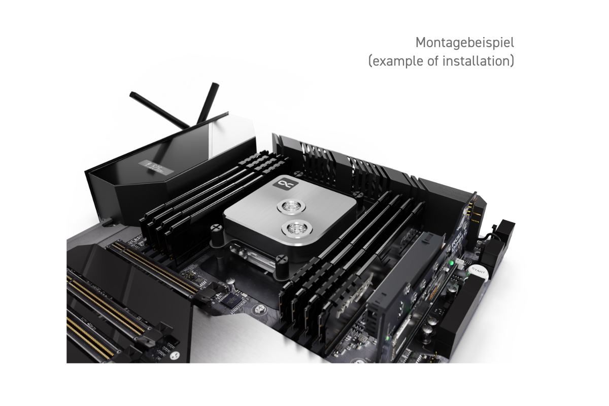 CORE 1 CPU Wasserkühler für AMD und Intel - Silver | Alphacool