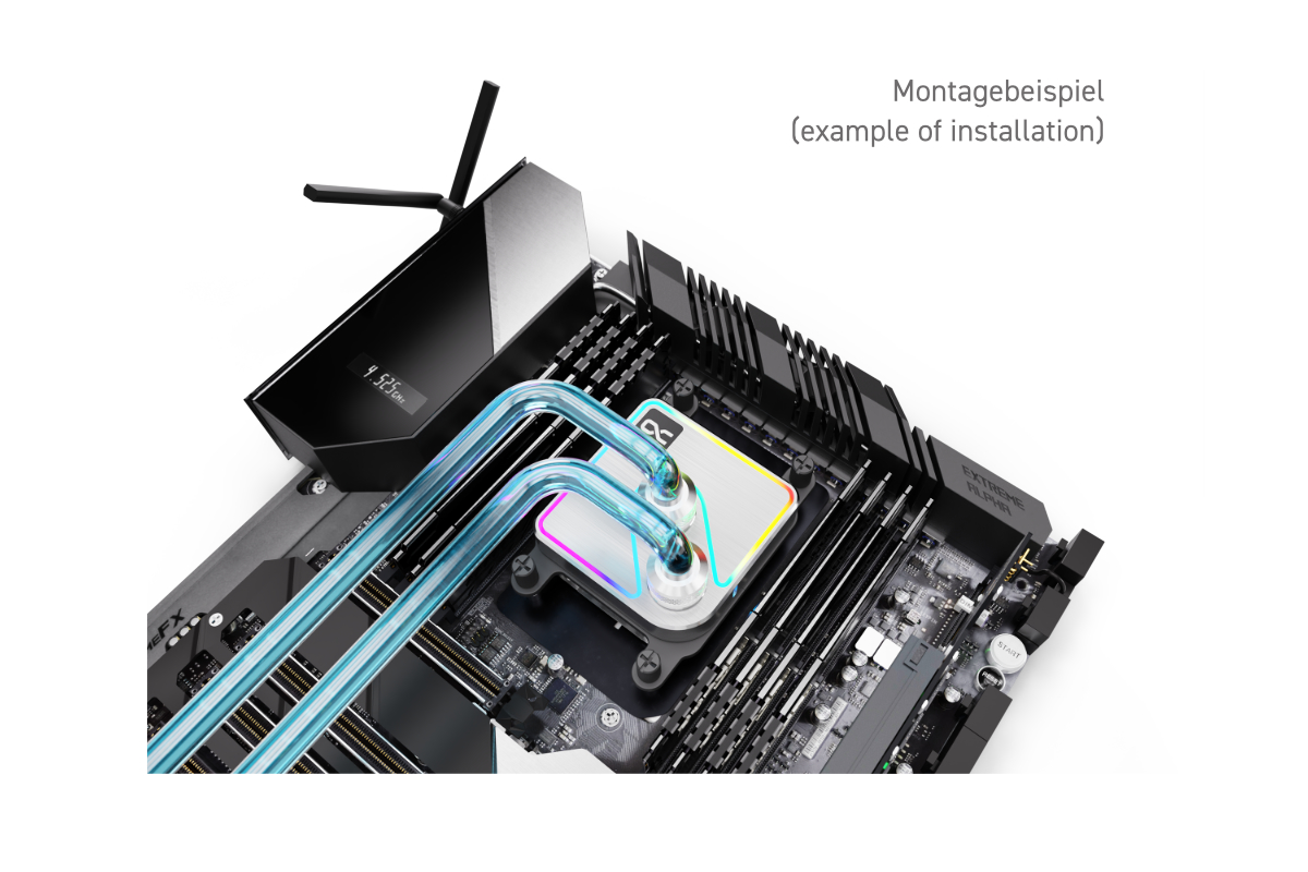 CORE 1 CPU Wasserkühler für AMD und Intel - Aurora Silver | Alphacool